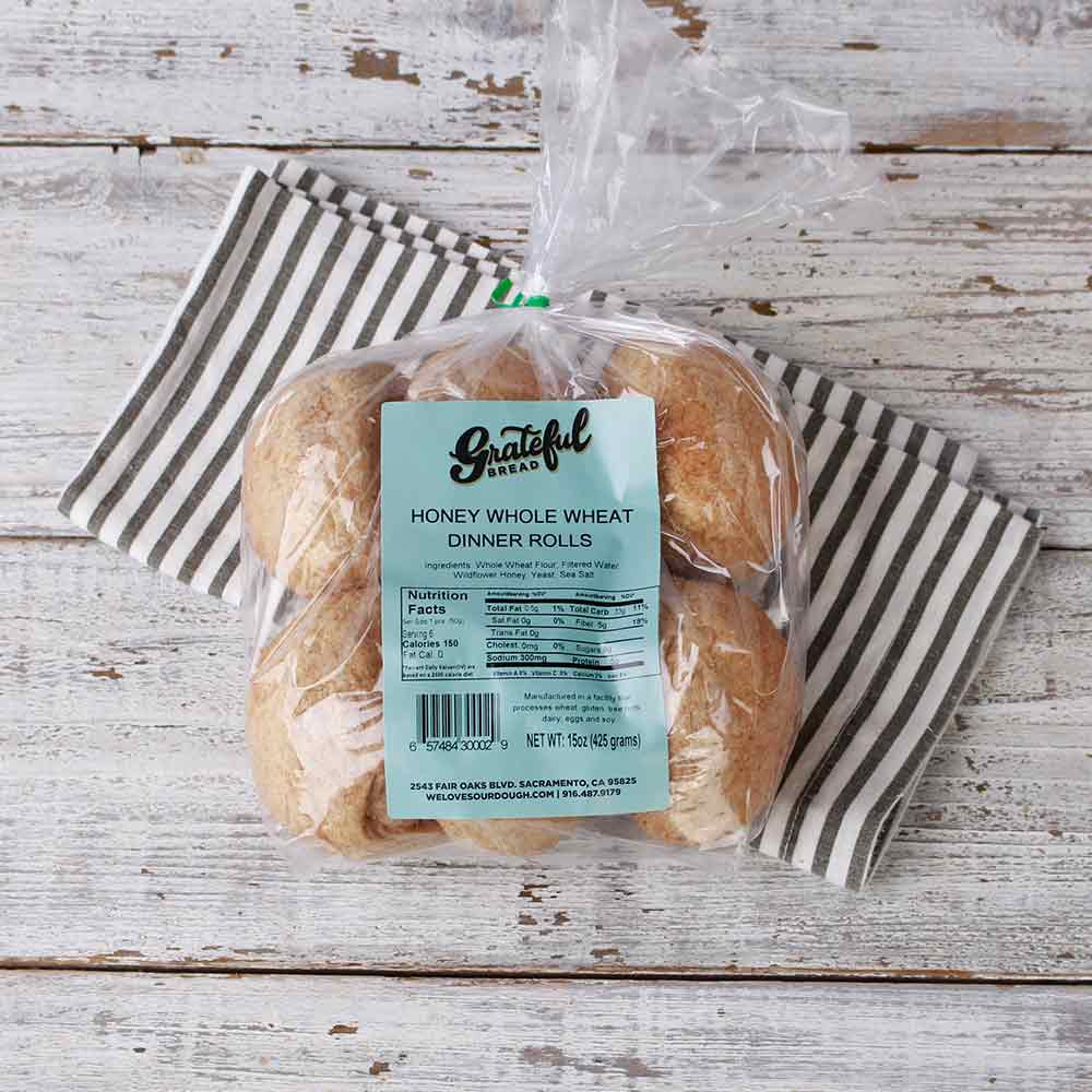 Grateful Bread Co. Honey Wheat Dinner Rolls | Farm Fresh To You