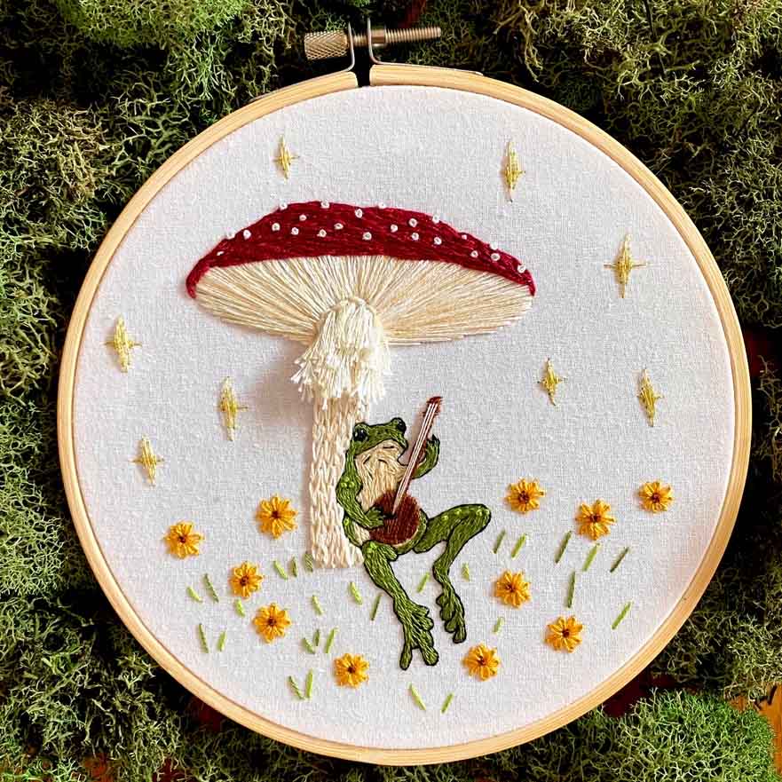 Stitches by Tiff Toadstool Serenade Embroidery Kit | Farm Fresh To You